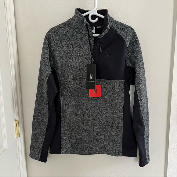 Spyder | Jackets & Coats | Spyder Mens Double Knit Half Zip Jacket ...